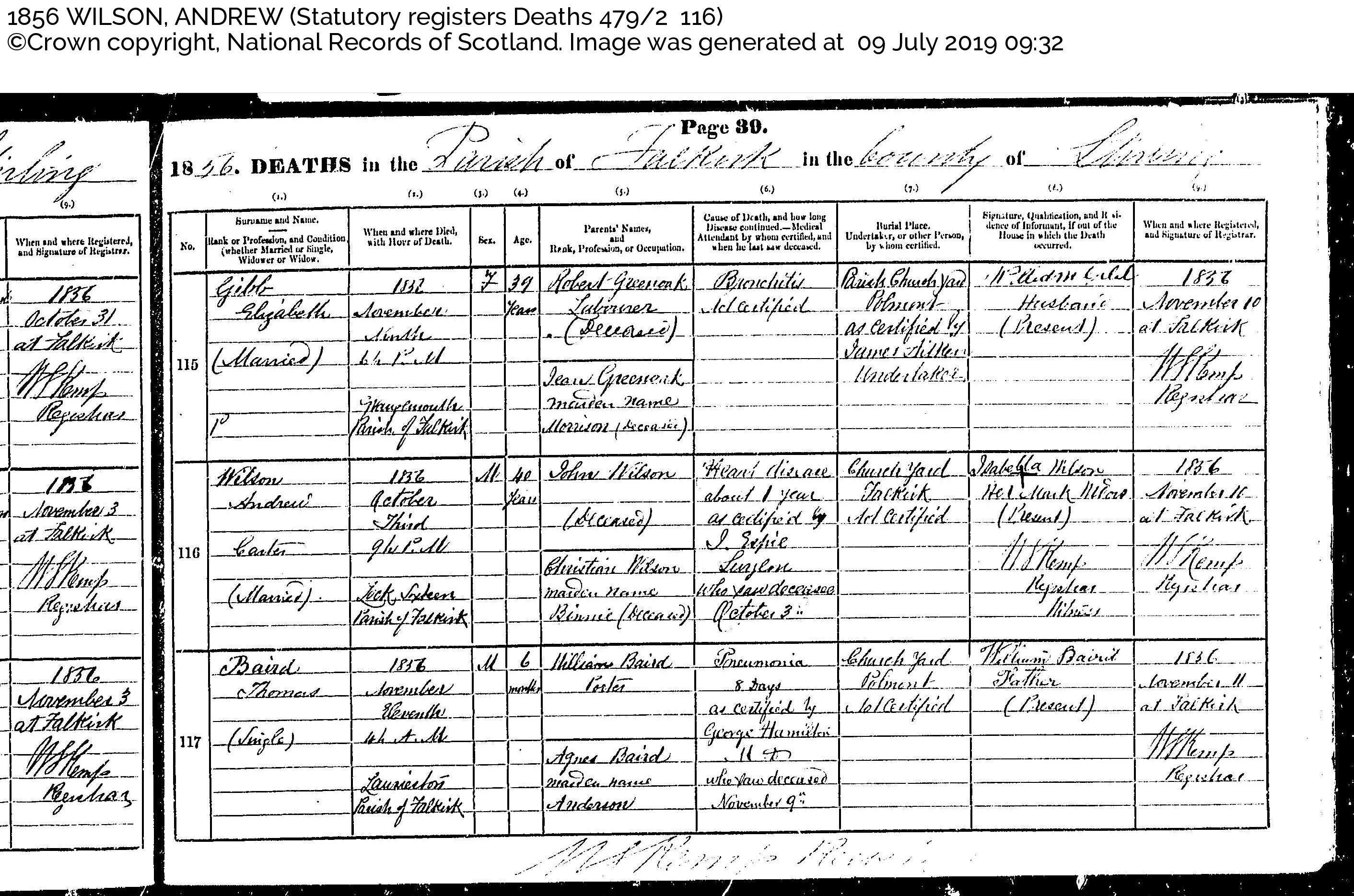 Lock 16, Falkirk, Stirlingshire, Scotland - Paterson Family - Elizabeth ...